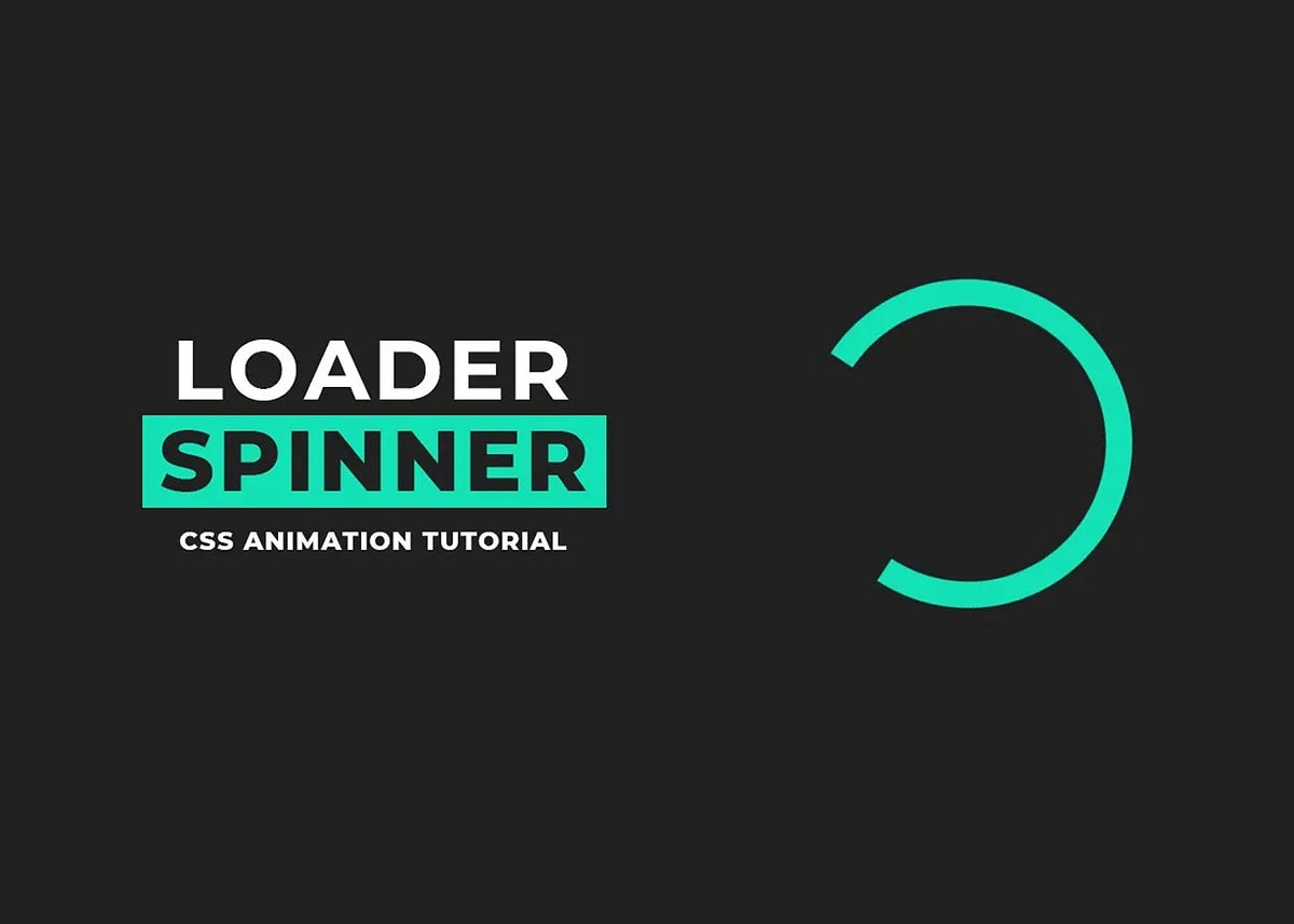 Simple Css Loader Spinner The Animations We See Before Loading By