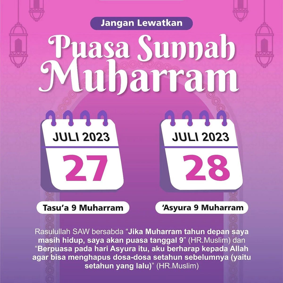 Mengenal Puasa Tasu’a dan Asyura. Assalamualaikum, apa kabar semua … | by Dwiki Yulianto | Jul ...