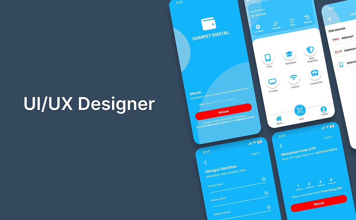 UI/UX Dompet Digital - Bgs.Ptrr - Medium