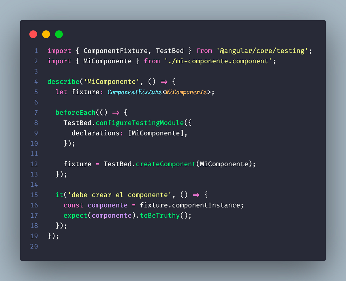 Creación de Pruebas Unitarias con Jasmine y Karma en Angular | by Rodrigo Bosarreyes | Medium