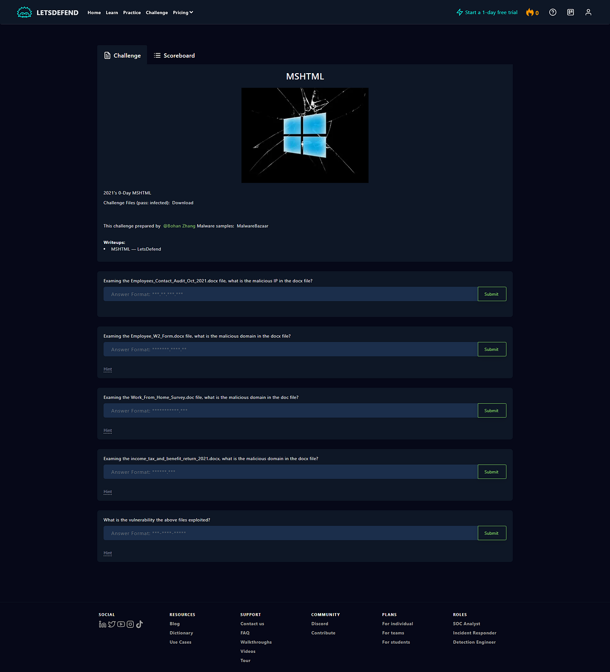 MSHTML — Letsdefend challenge. walkthrough how to investigate… | by Mahdi Haris Hutama | Medium