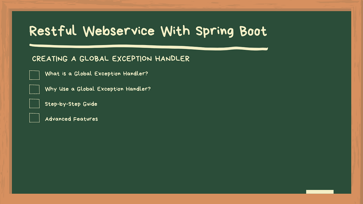 Mastering Restful Webservices: Part 9— Creating a Global Exception ...