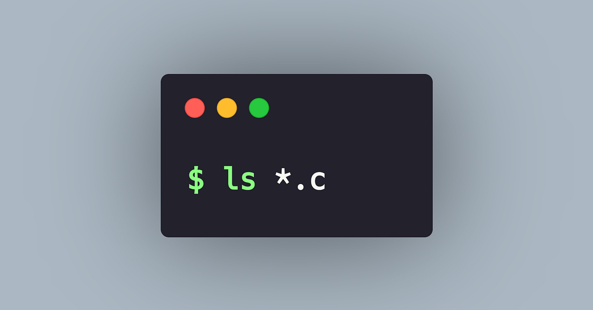 What does the command “ls *.c” do? | by Felipe Villamizar | Medium