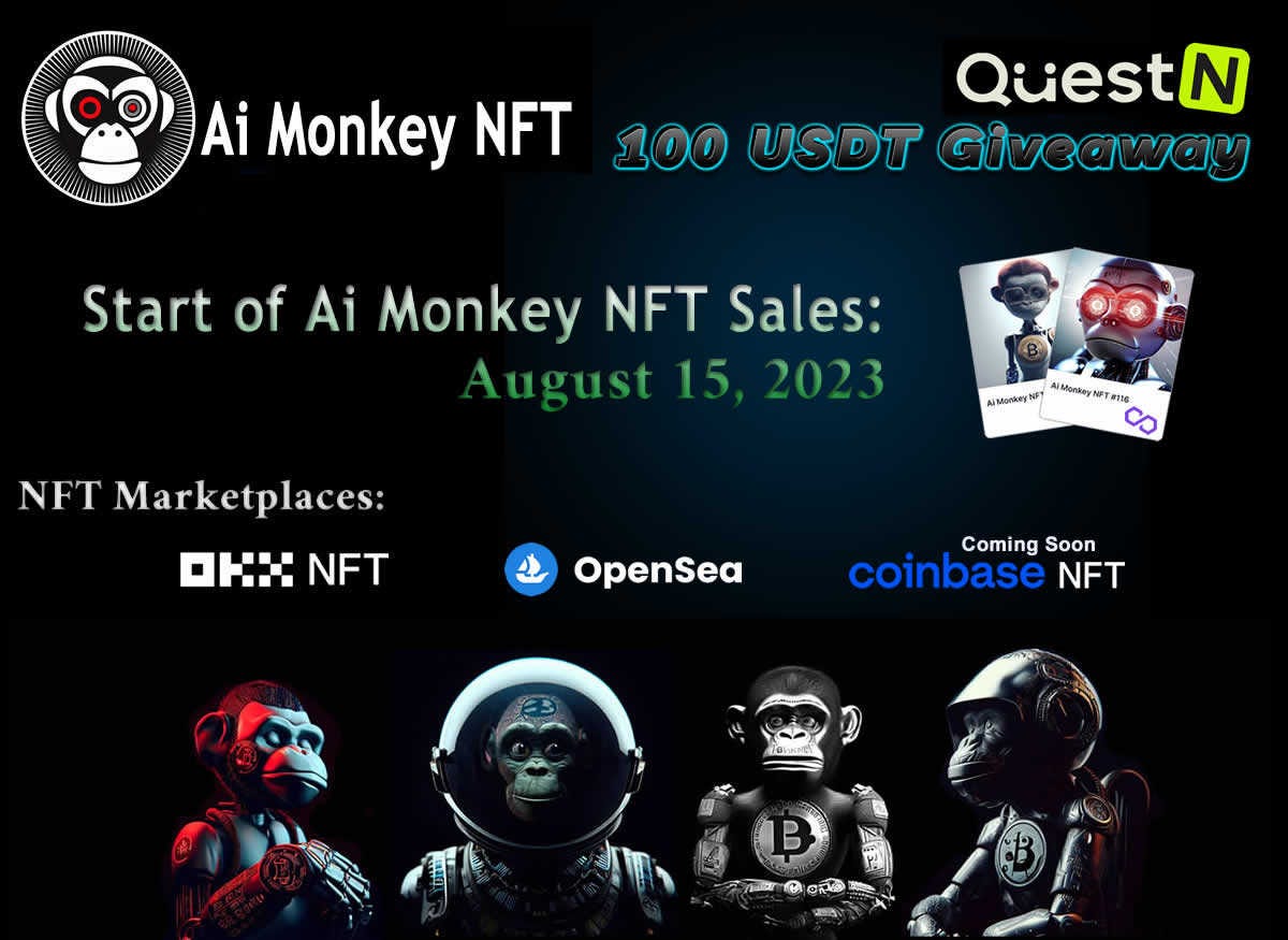 🎉 Start of Ai Monkey NFT Sales: August 15, 2023 🐒 - Ai Monkey NFT - Medium