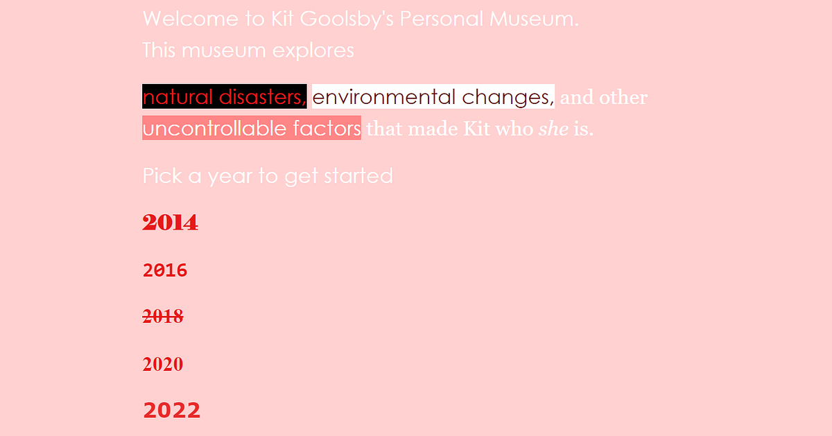 Text — Interactive Fiction Project - KitGoolsby-NewMedia - Medium