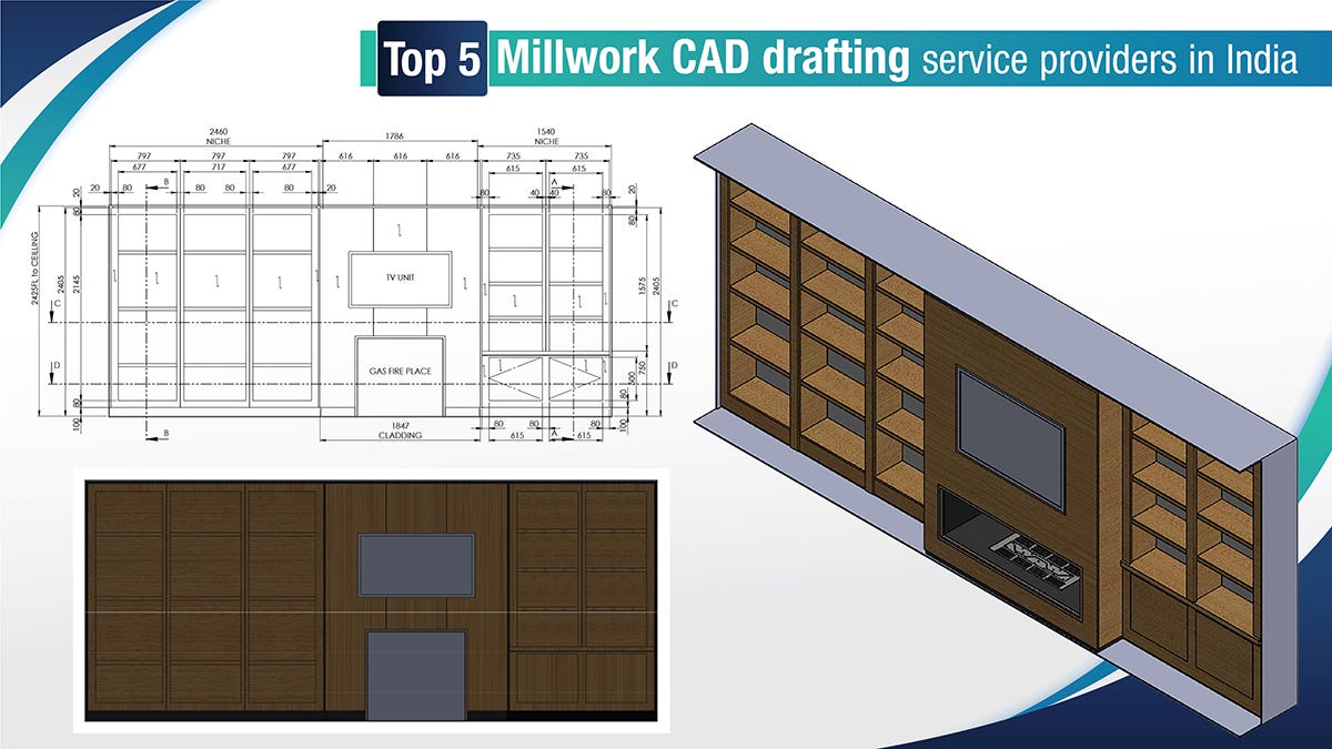 Top 5 Millwork CAD drafting service providers in India | by Hitech CADD ...