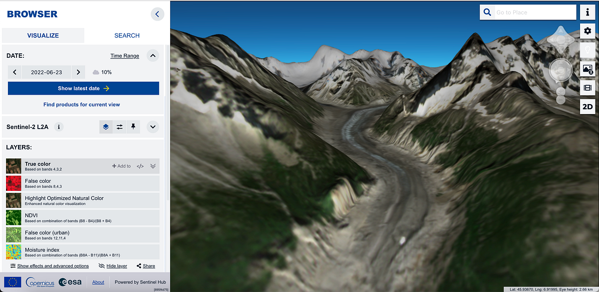 Eo Browser Joins Copernicus Data Space Ecosystem — Meet The Copernicus Browser By Megha