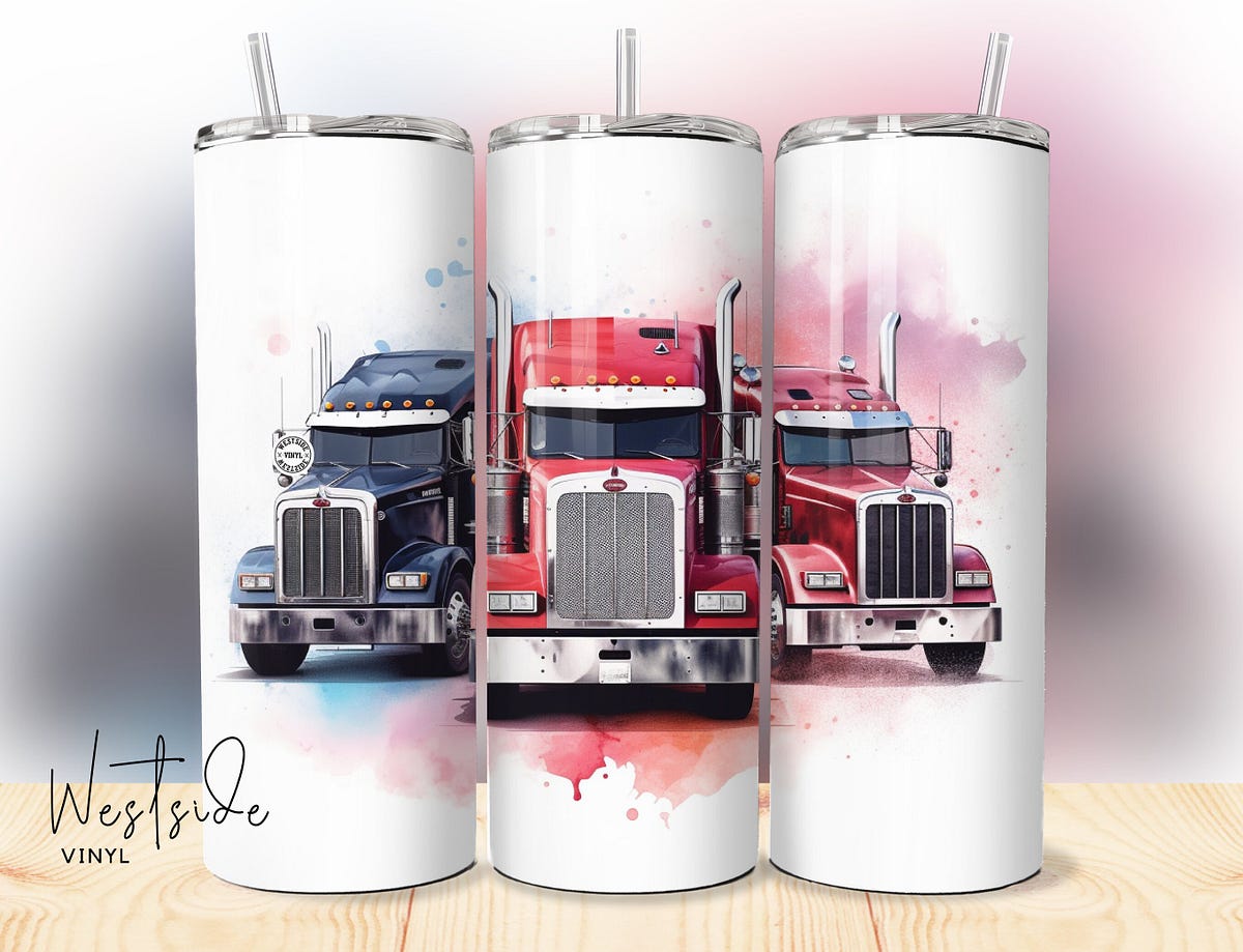 truck drivers tumbler design — truckie sublimation files for tumblers ...