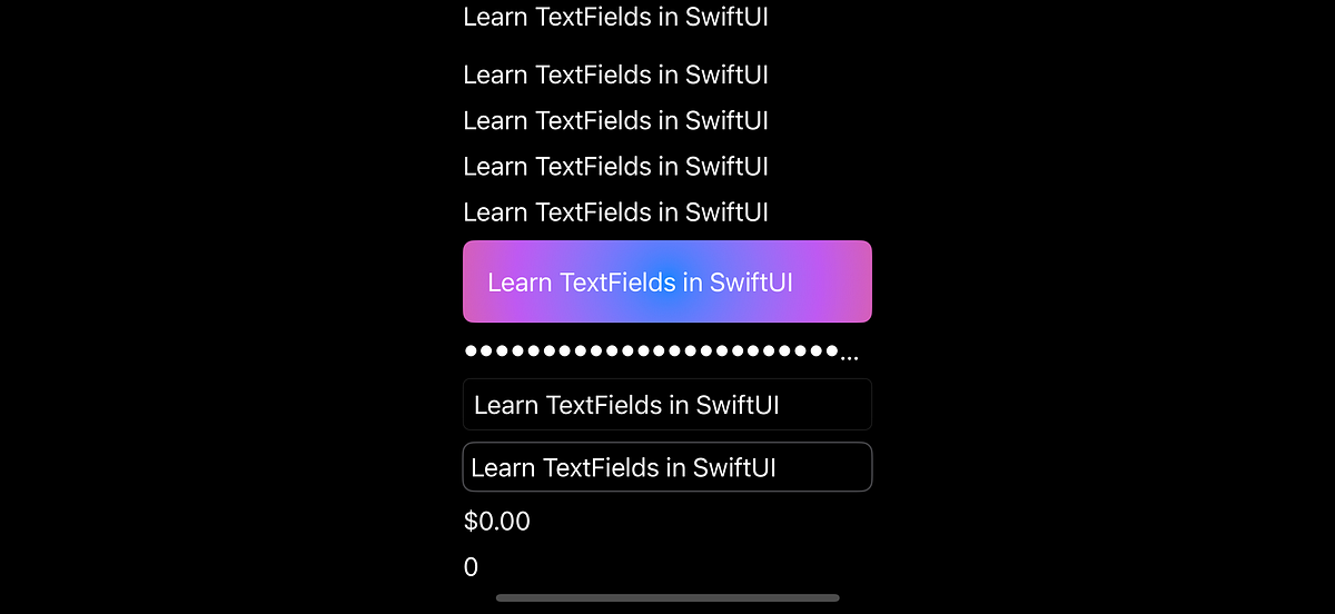 SwiftUI Text Input. SwiftUI’s TextField is a fundamental UI… | by Chase | Medium