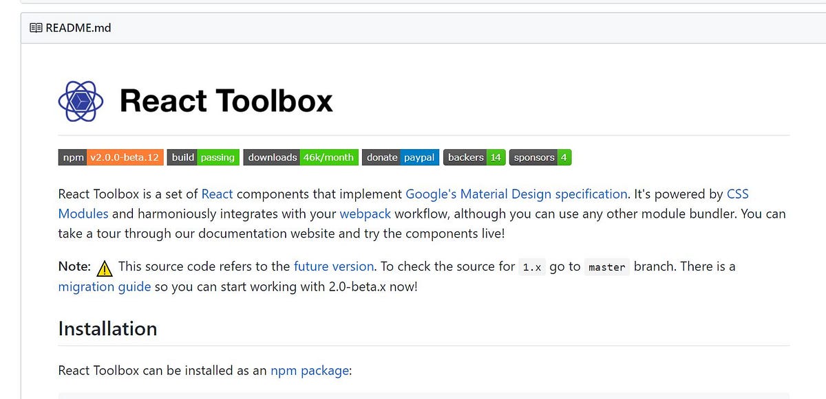 Using React Toolbox for Material Design UI - The Right Way | by Aayushi ... Using React Toolbox for Material Design UI - The Right Way | by Aayushi ...