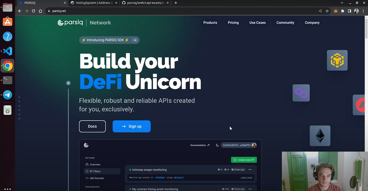 [Video] Build a Web 3 Custom API with PARSIQ’s SDK: Monitoring a Voting Contract | by PARSIQ ...