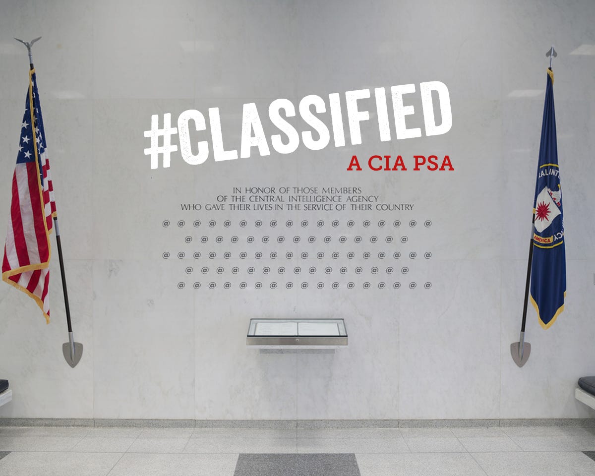 #Classified. A CIA PSA | by Zach Suchin | Medium