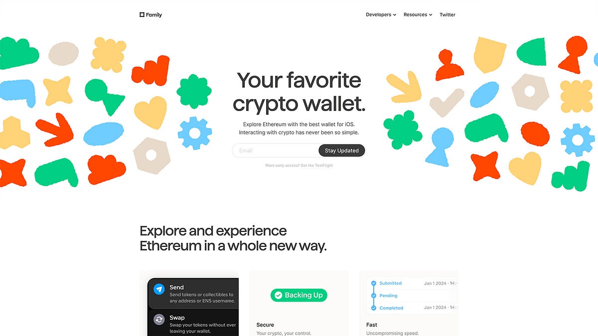 Web design trend: small graphical elements on hero section | by Junhan ...