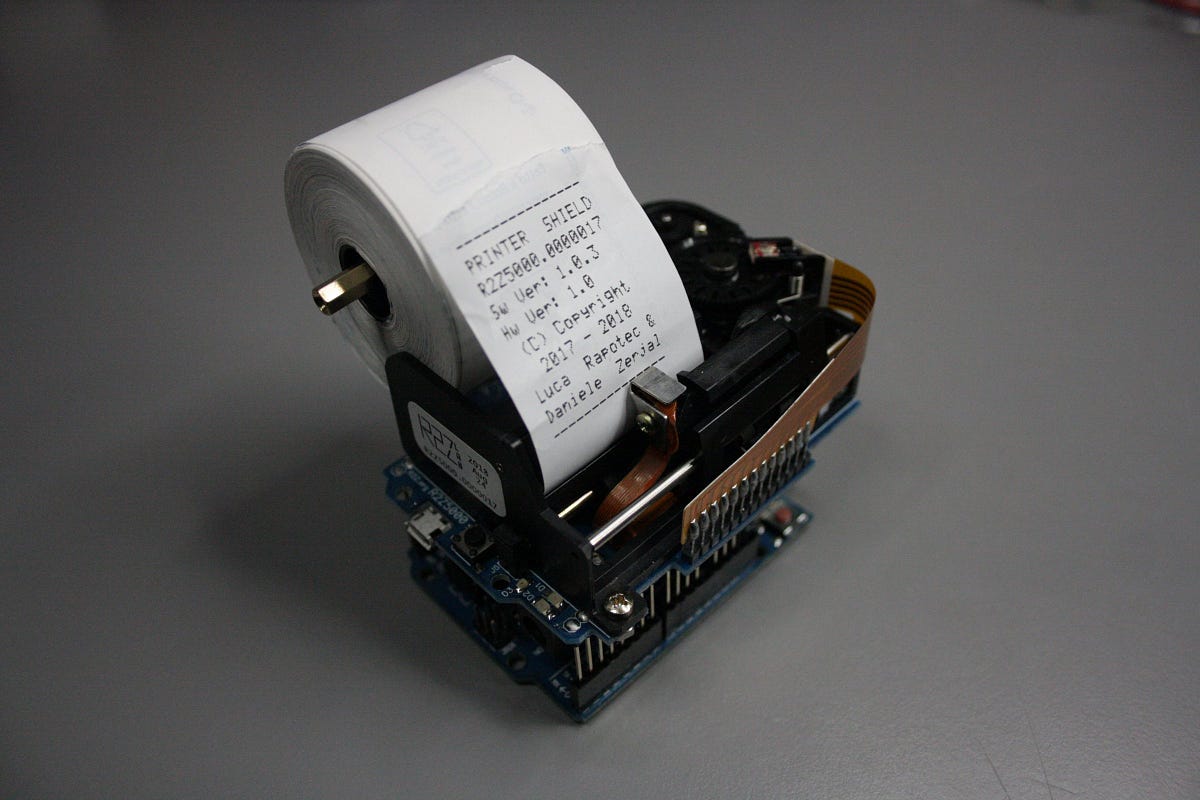 Thermal Printer Mounts Directly to an Arduino or Raspberry Pi | by ...