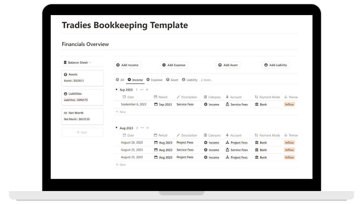 How to do bookkeeping for Tradies (Template Included) | by Sanat Biswal ...