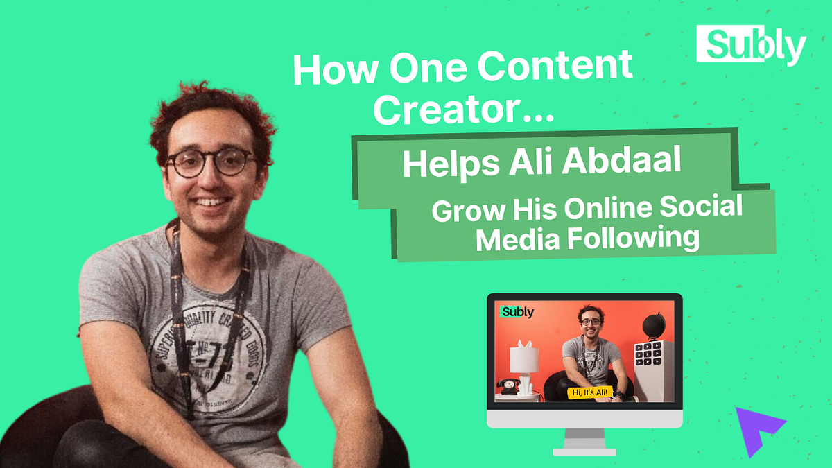 How One Content Creator Helps YouTuber Ali Abdaal Grow His Social Media ...
