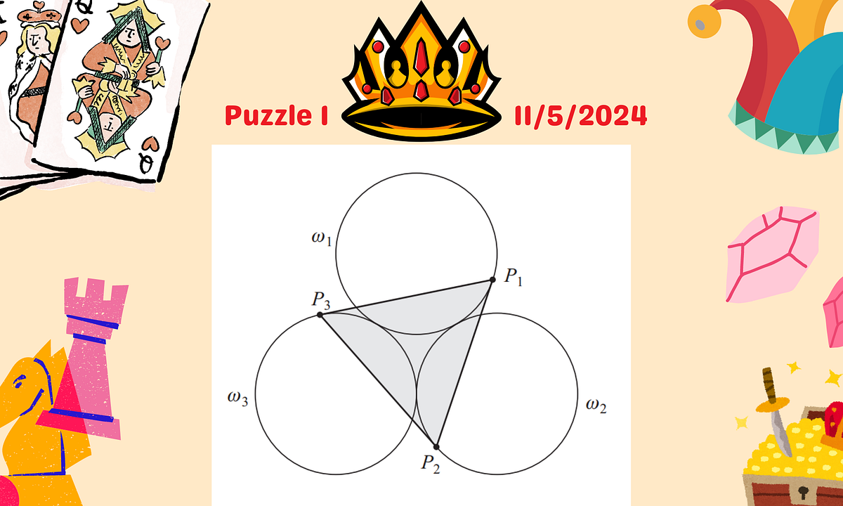 3 Circles and A Triangle 👑 - BL’s Weekly Math Games - Medium