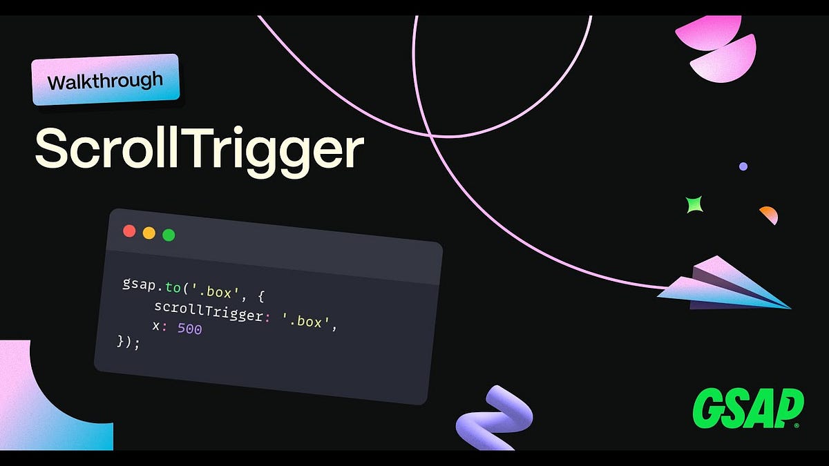 I Stopped Using CSS Scroll Animations After Learning ScrollTrigger:- | by Laravel Developer ...