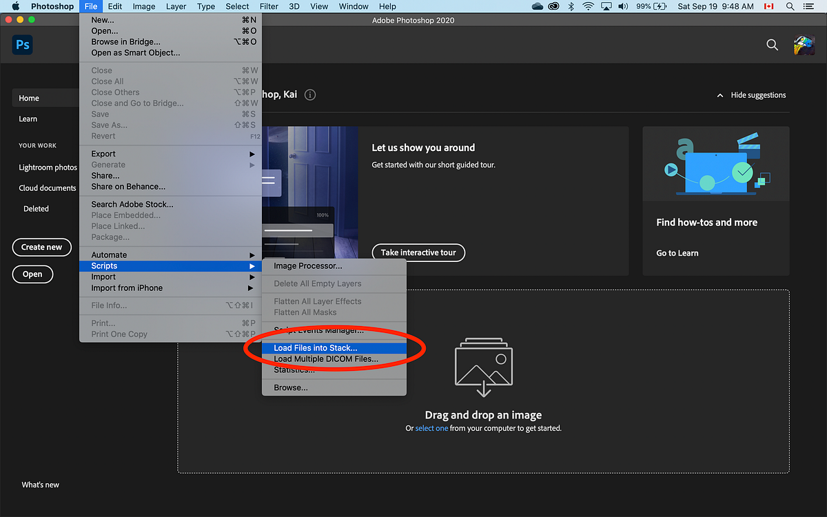 How to import an image/multiple images as a layer/layers in Photoshop ...