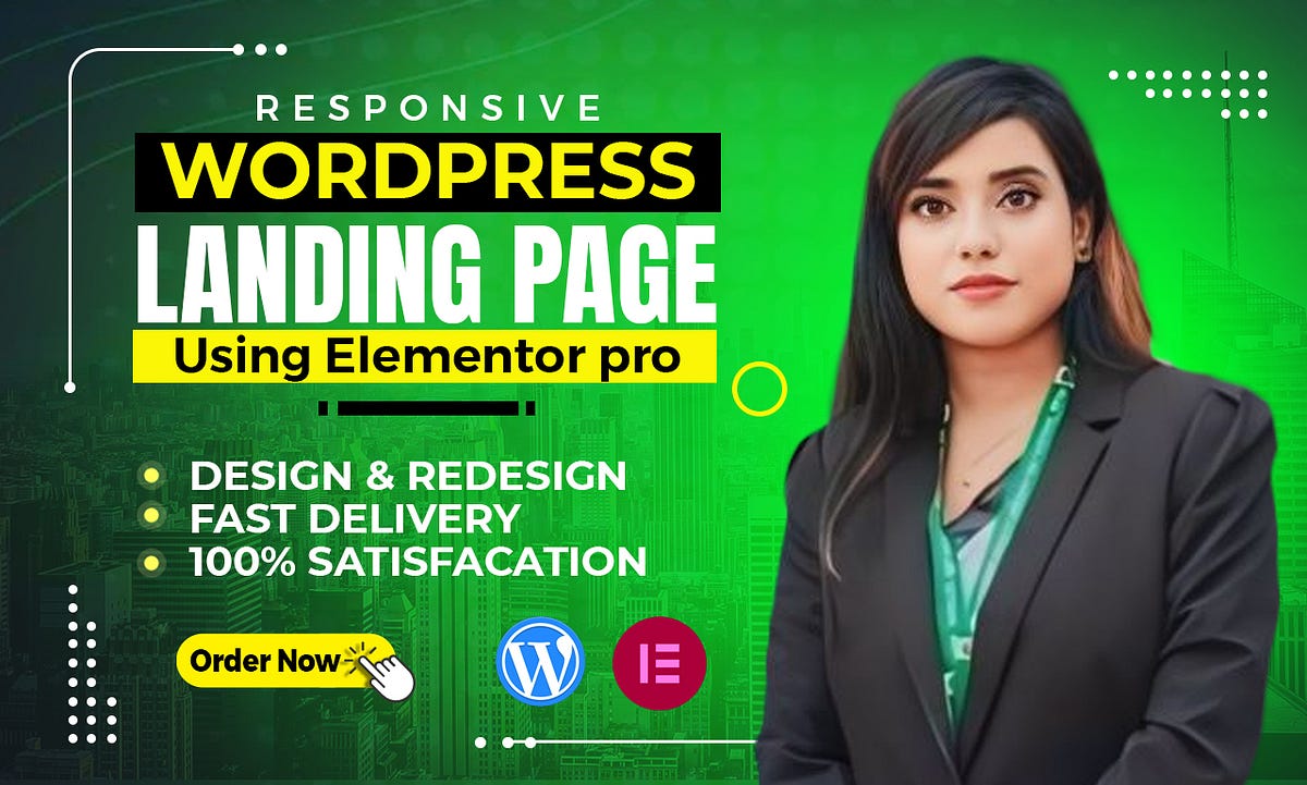 I will design wordpress landing page using elementor pro | by Asif Ajwad Khan | Sep, 2024 | Medium