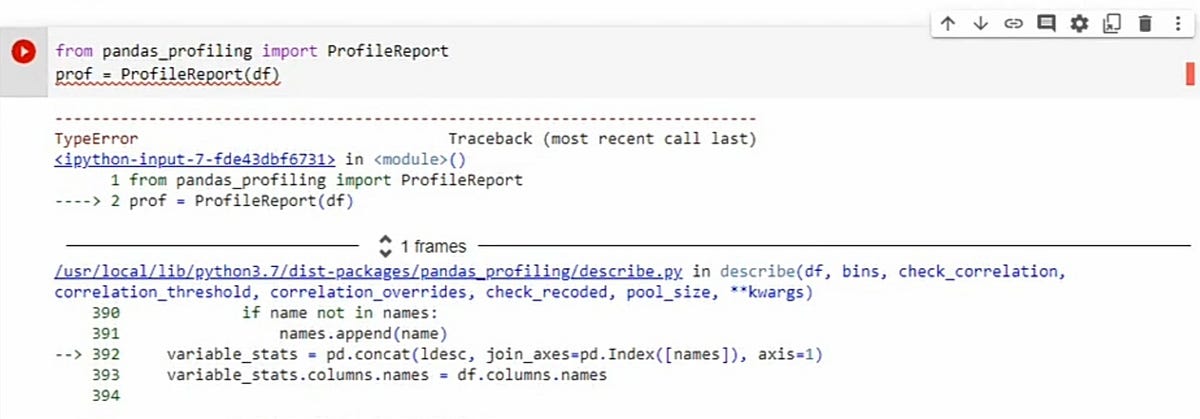 ¿Cómo solucionar el error de pandas_profiling? | by Da | Medium