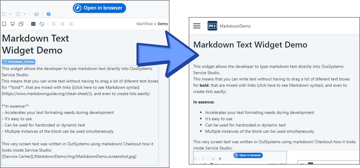 OutSystems Markdown Text Widget. Write markdown formatted text in… | by ...