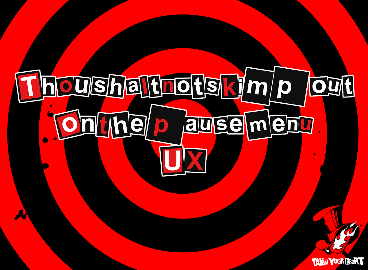 UX / UI in Video Games — The Pause Menu | by Junaid Nooh | Bootcamp ...