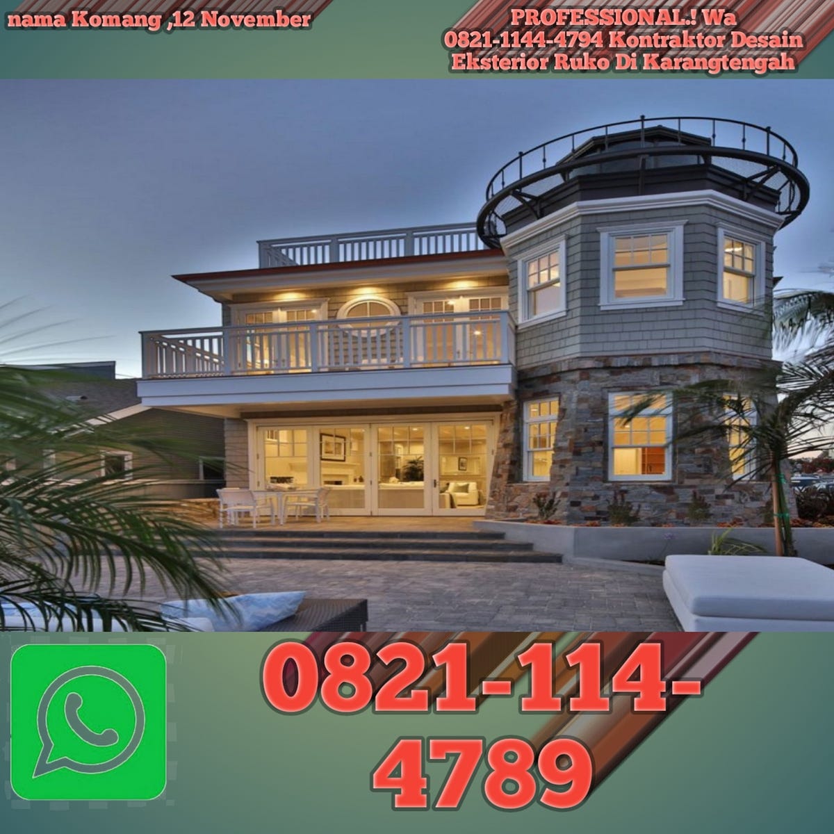 PROFESSIONAL.! Wa 0821-1144-4794 Kontraktor Desain Eksterior 1 Lantai Di Bekasi Selatan Call +62 ...
