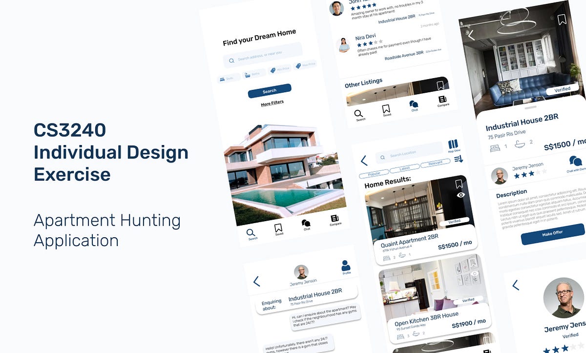UX Design Exercise: Apartment Hunting Application | by Roystal | Medium