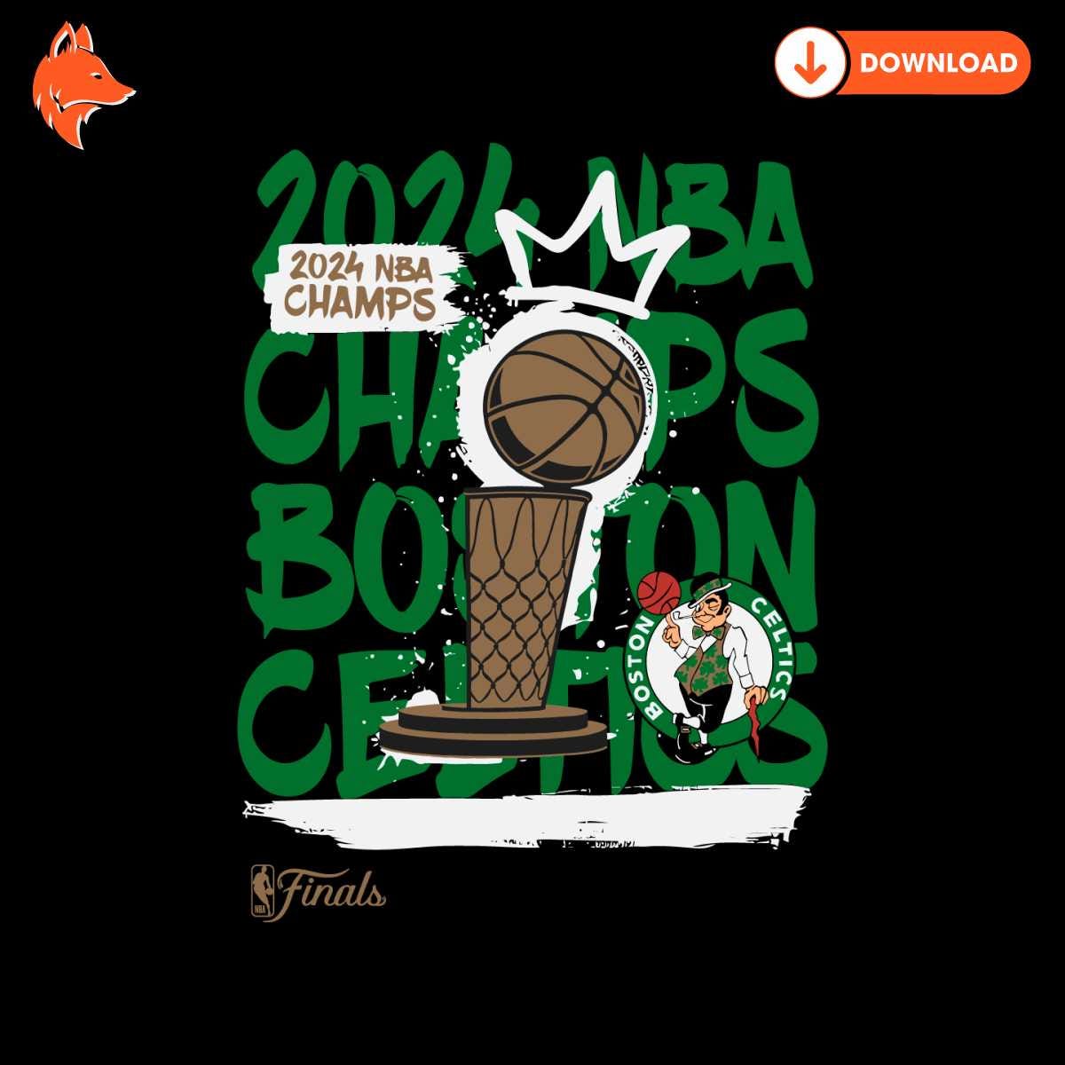 Free 2024 NBA Champs Boston Celtics Celebration SVG - Darin Anderson ...