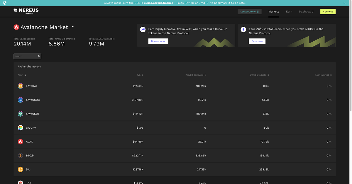 New User interface on Nereus Finance! | by Porta | Nereus-protocol | Medium