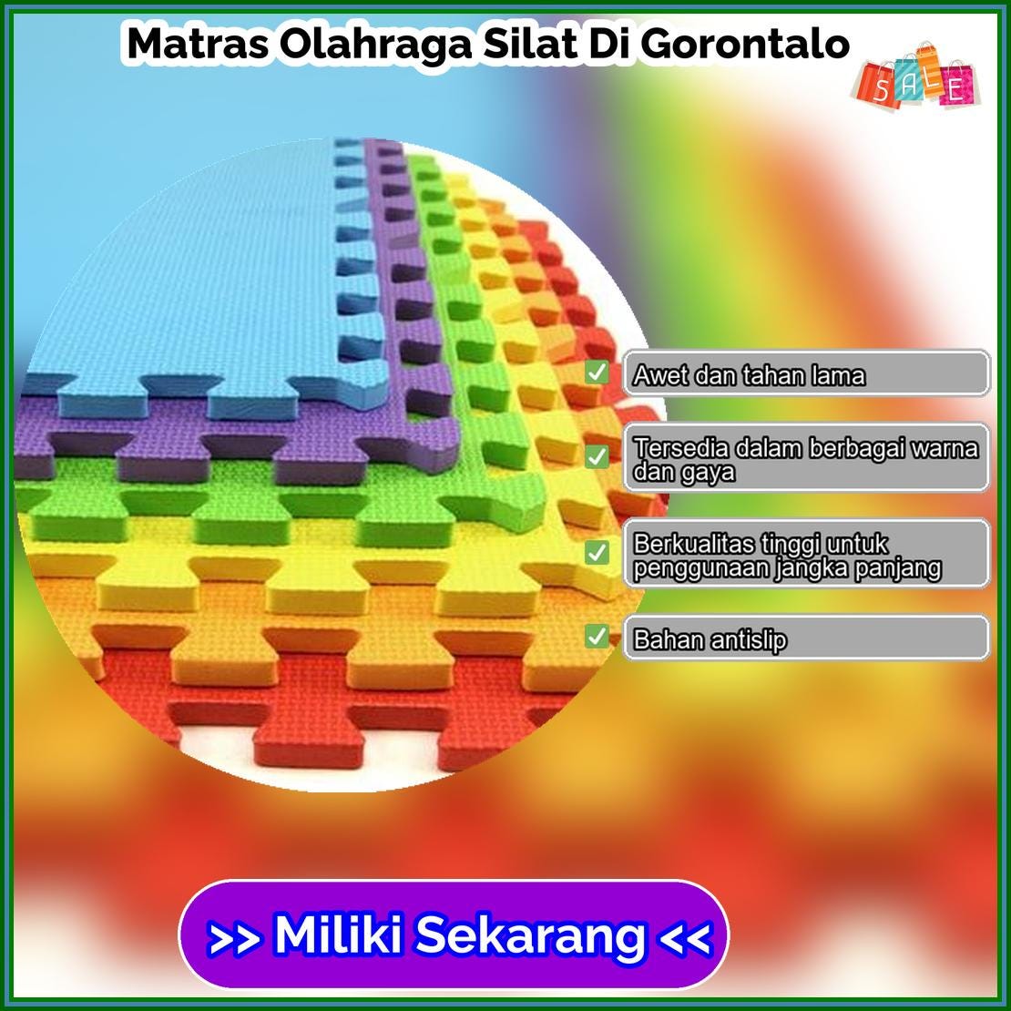 Matras Olahraga Silat Di Gorontalo - Eva Mat Tebal - Medium