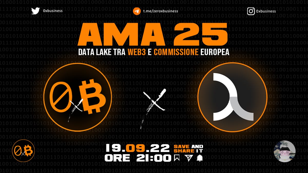 🎙 AMA #25 — Data Lake, tra Web3 e Commissione Europea 🇪🇺 | by Michele ...