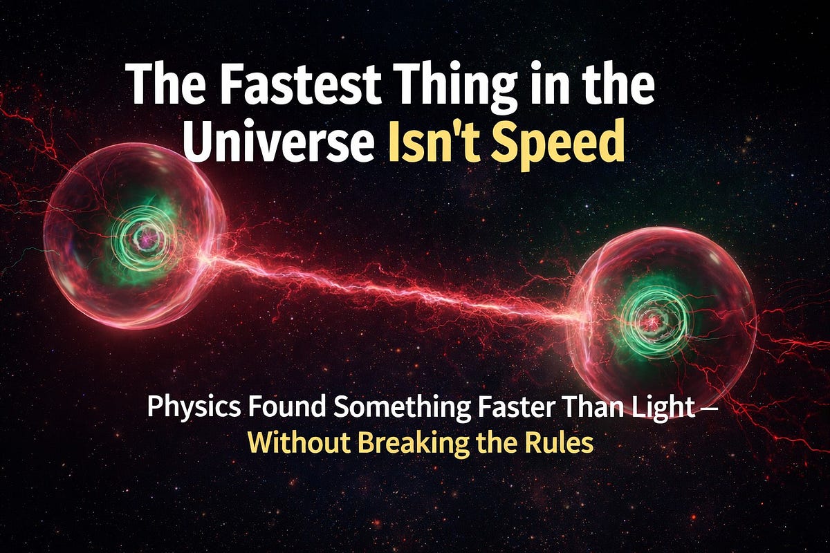 The Fastest Thing in the Universe Isn’t Speed | by Sunil Kumar Yogi ...
