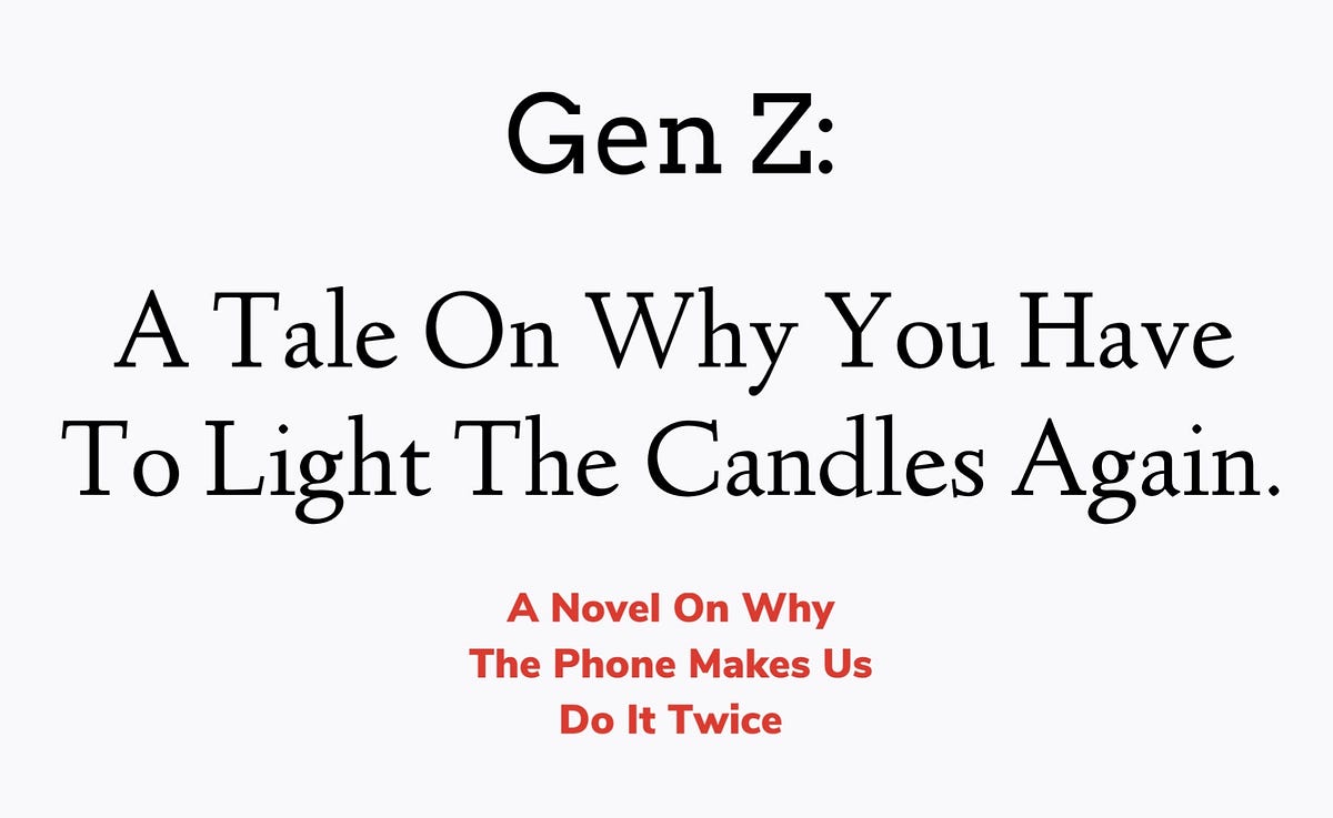 Gen Z: A Tale On Why You Have To Light The Candles Again | by Meta 2004 ...
