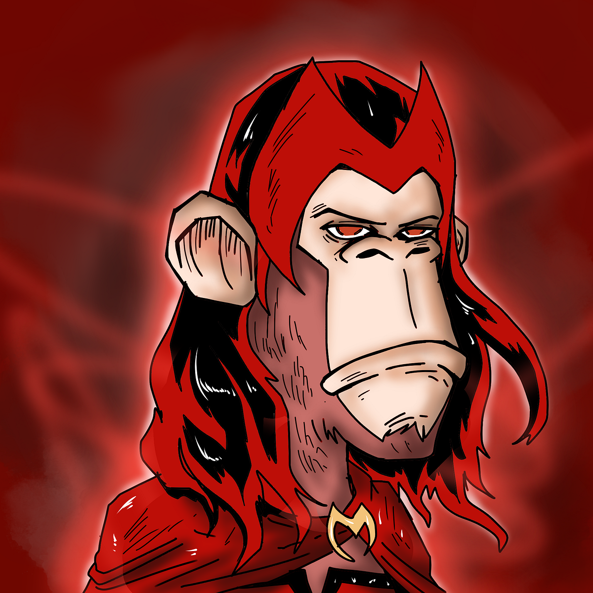 Bored Ape Scarlet Witch - boredapecelebs - Medium