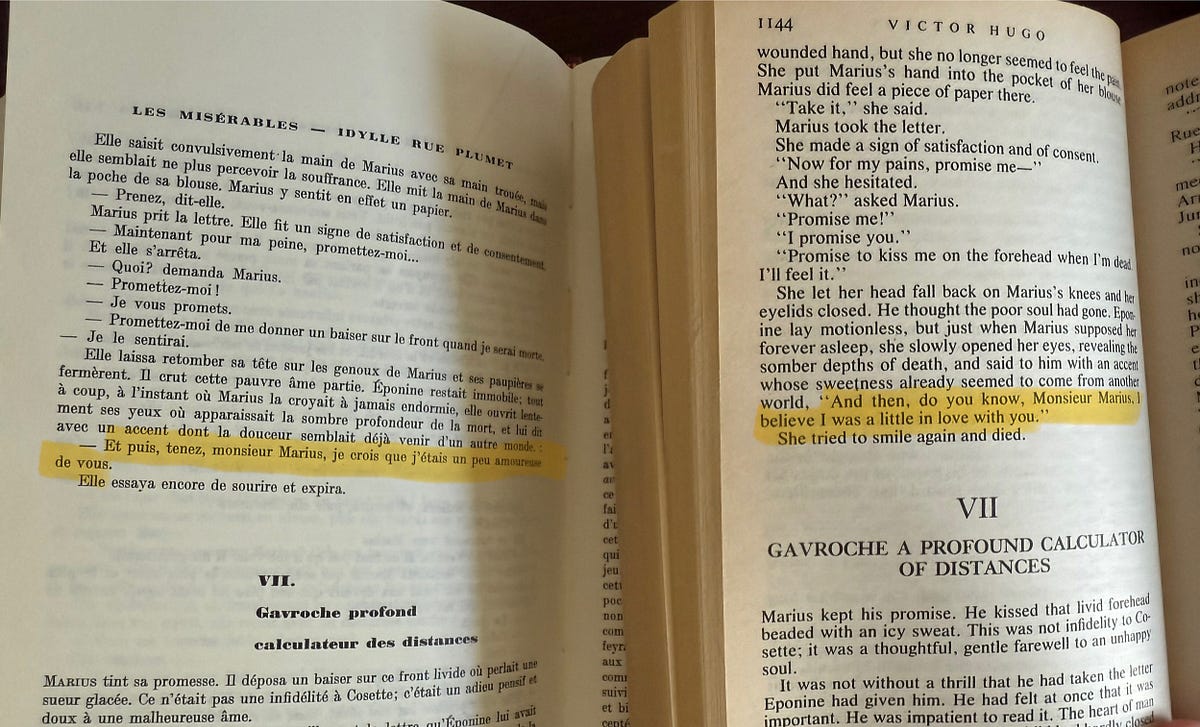 Les Miserables Marius Monologue