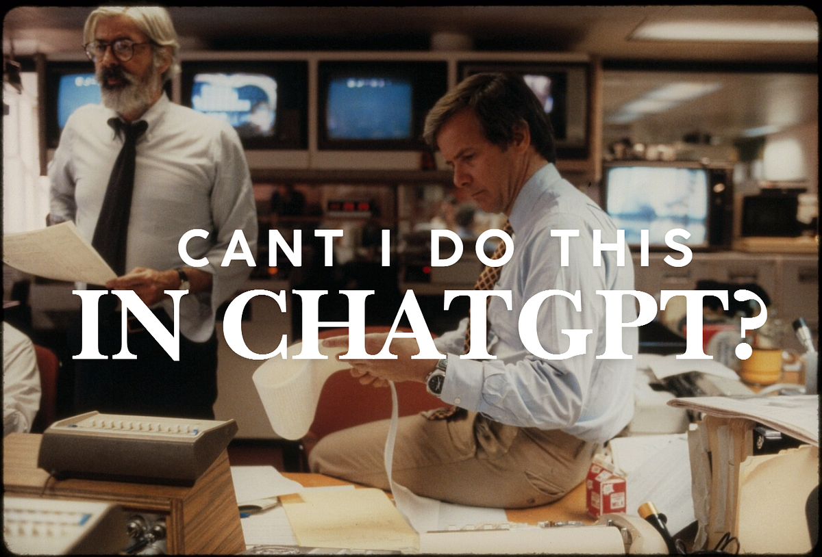 But but but, can’t I just do this in ChatGPT? | by Chris Dunlop ...