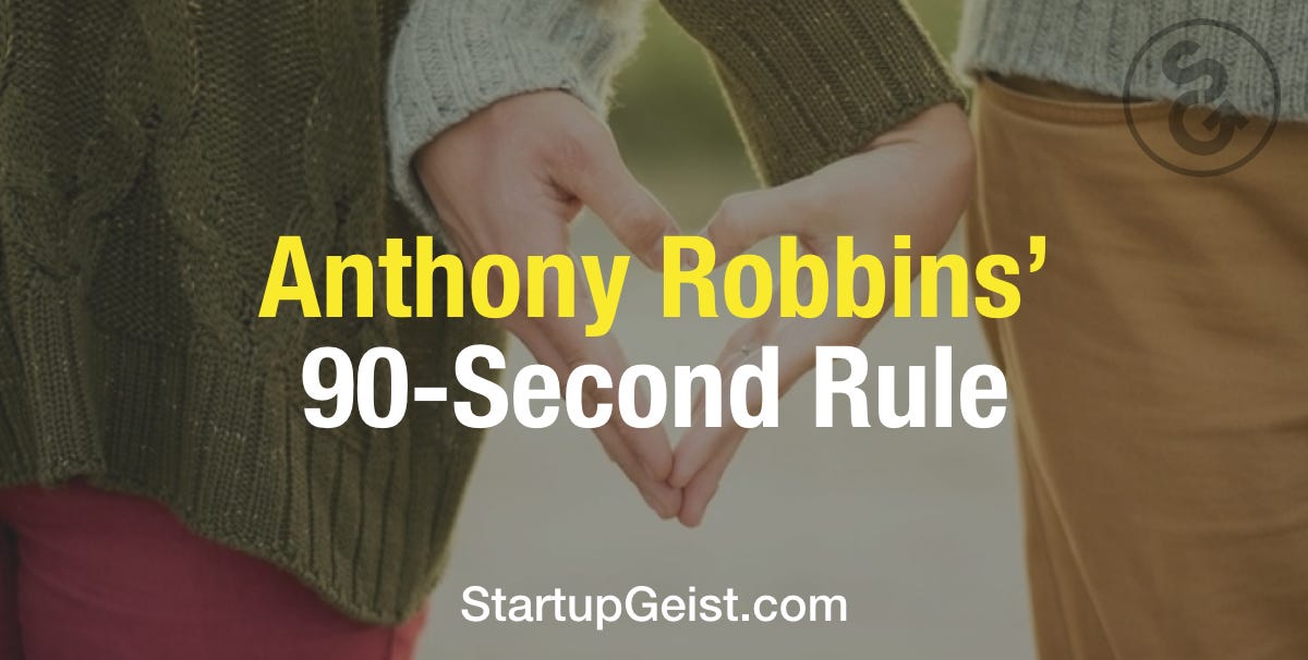 Anthony Robbins’ 90-Second Rule. By Danny Holtschke | by Danny ...