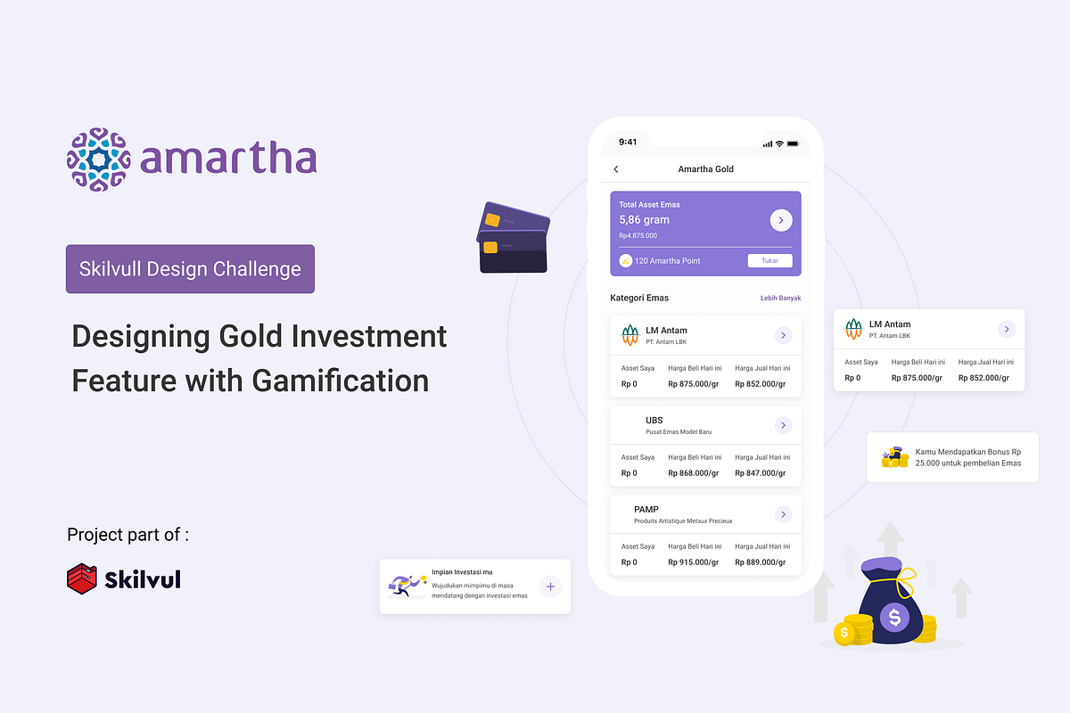 UI/UX Case Study — Designing Gold Investment Feature with Gamification ...