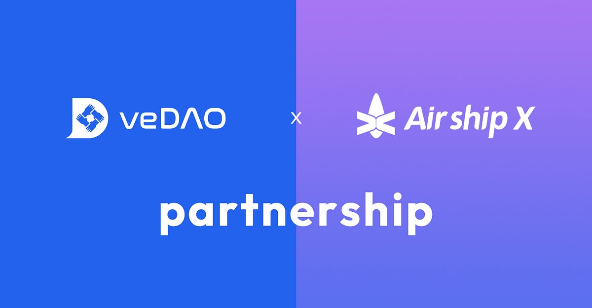 veDAO has Formed a Partnership with AirshipX | by veDAO | Medium