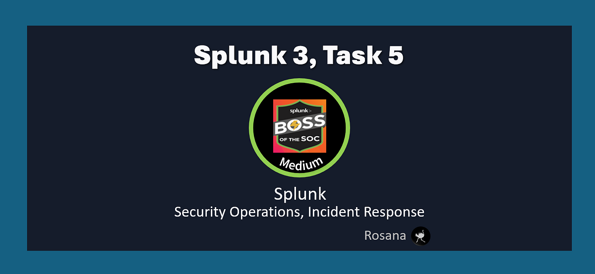 Splunk 3, Task 5 : TryHackMe Walkthrough - Security Operations, AWS ...