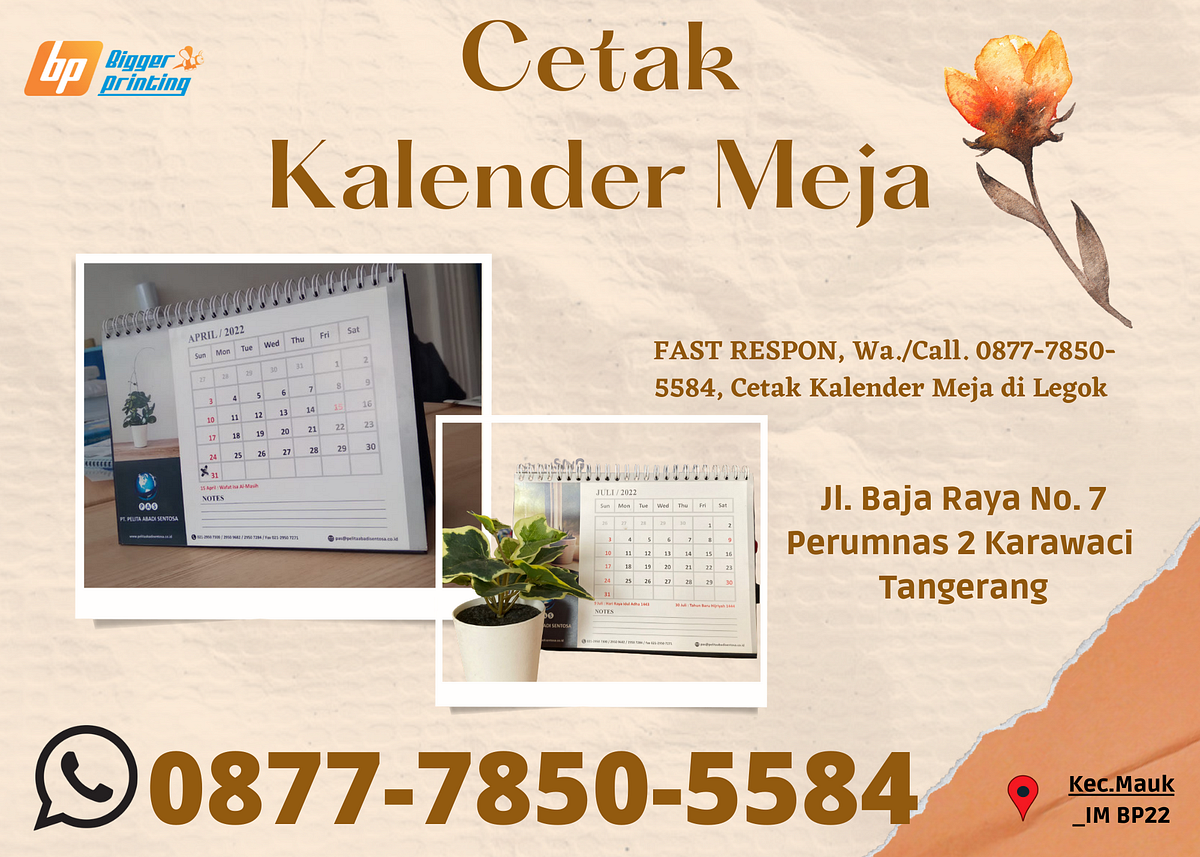 FAST RESPON, Wa./Call. 0877-7850-5584, Cetak Kalender Meja di Mauk KLIK https://wa.me ...