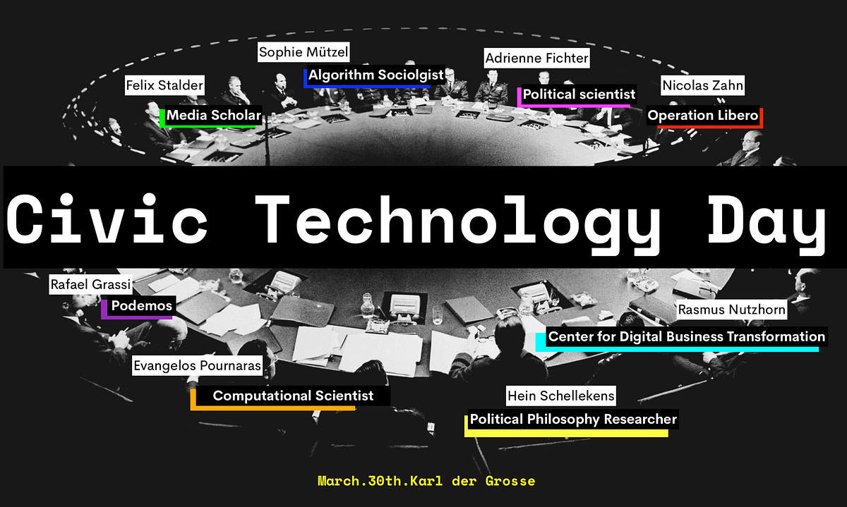 Some debates on technology. 👉 The Civic Technology Day will take… | by ...