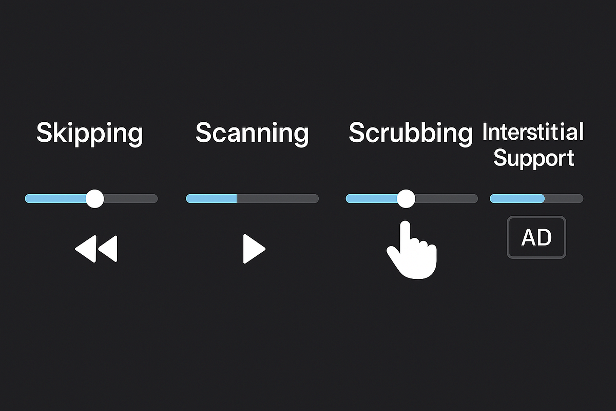 AVPlayerViewController (Skipping, scanning, scrubbing, and interstitial ...