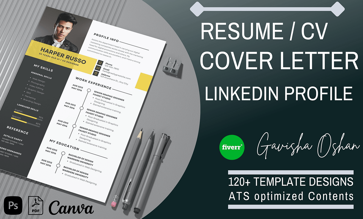 I will write and design professional resume, cover letter, optimize ...