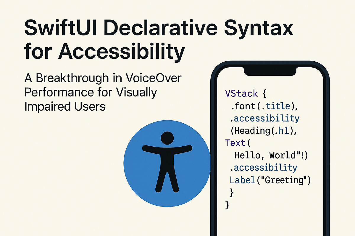 SwiftUI Declarative Syntax for Accessibility: A Breakthrough in VoiceOver Performance for ...