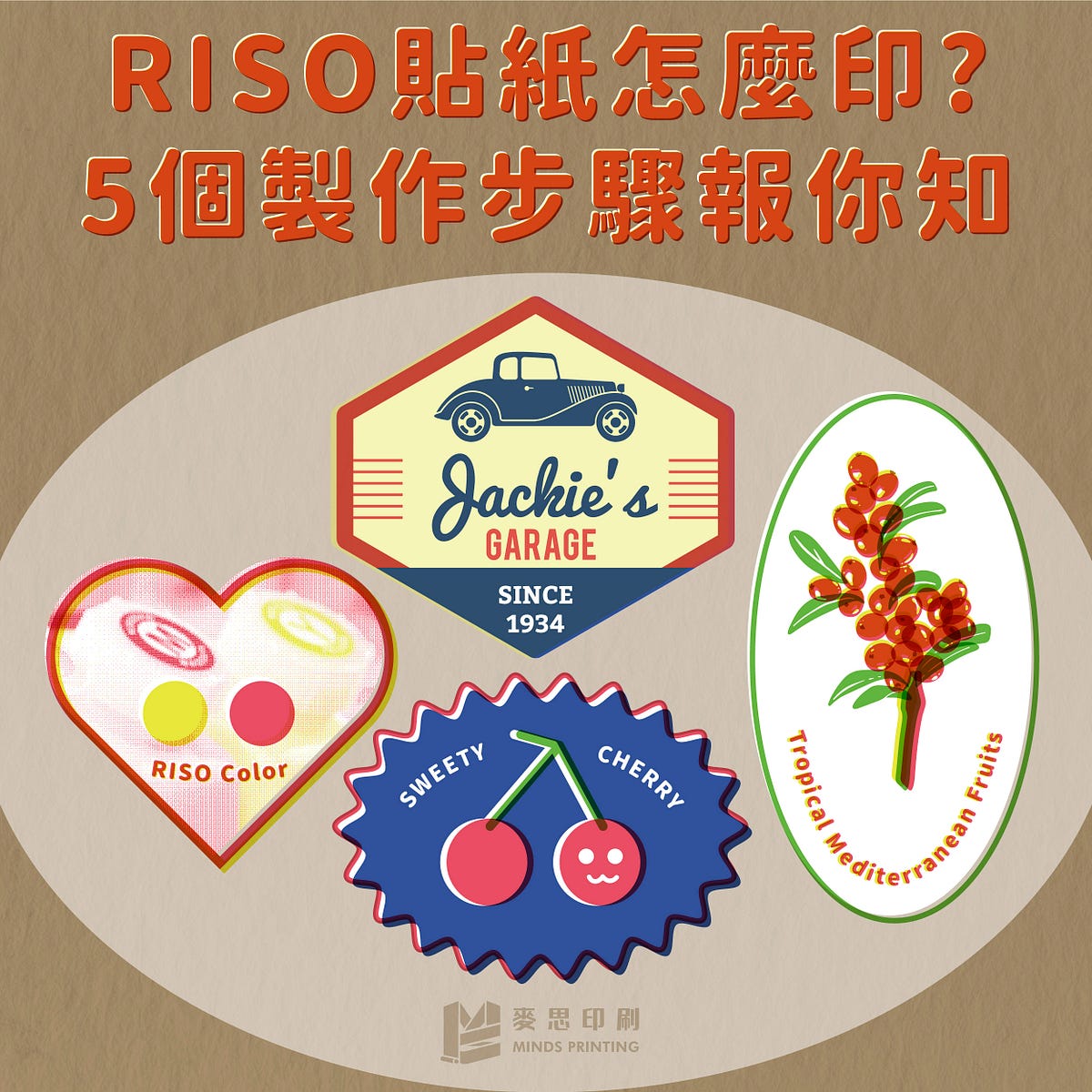 RISO特輯—「RISO貼紙怎麼印？五個製作步驟報你知」 - 麥思印刷整合 - MINDS Printing - Medium
