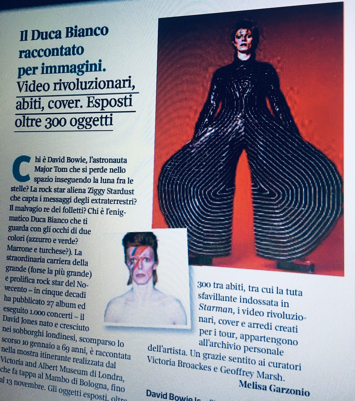 Chi è David Bowie? “Il Duca Bianco raccontato per immagini” di Melisa ...