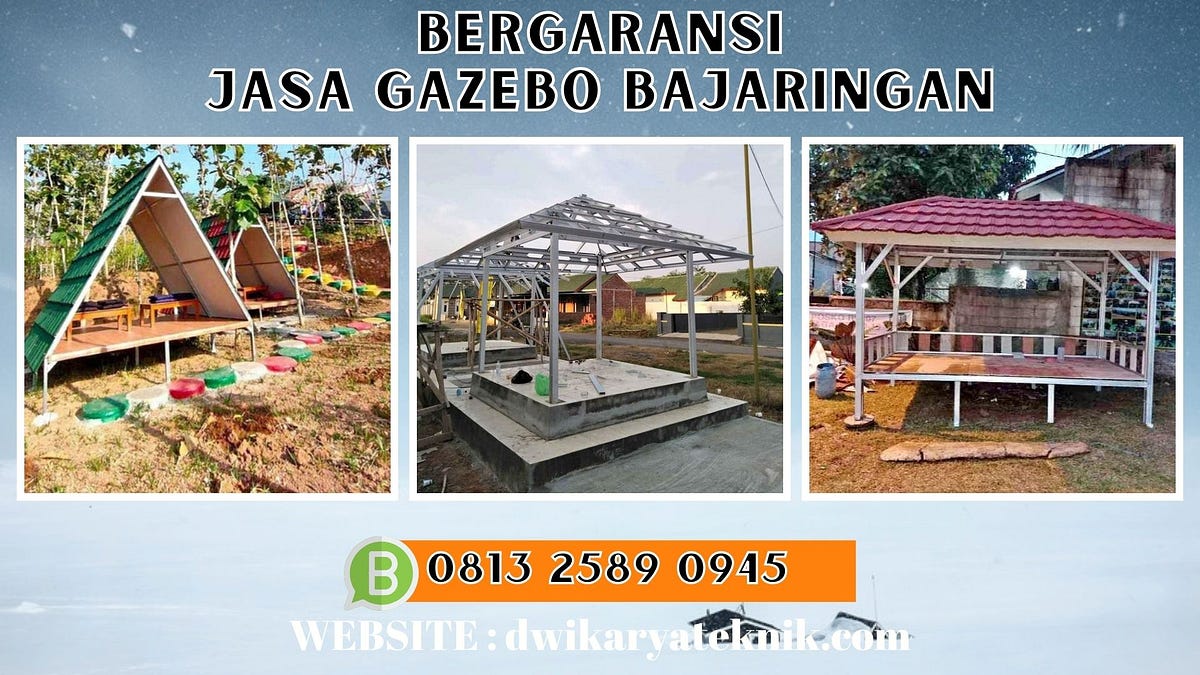 BERGARANSI, WA 081325890945 Model Saung Dari Baja Ringan Magelang ...